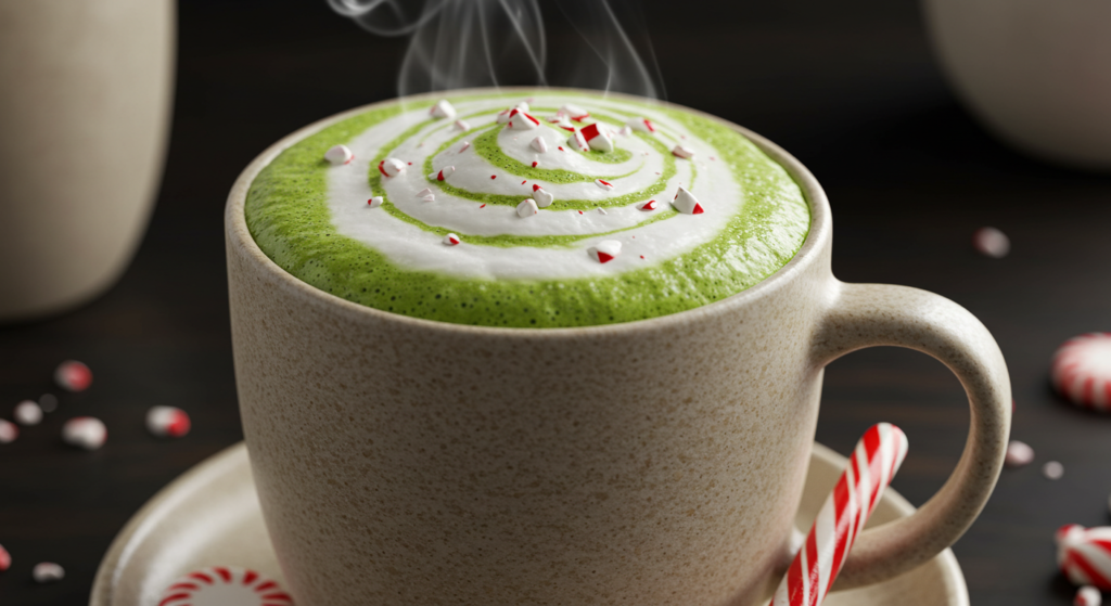 Matcha Peach Sago Drink - Beans n Teas